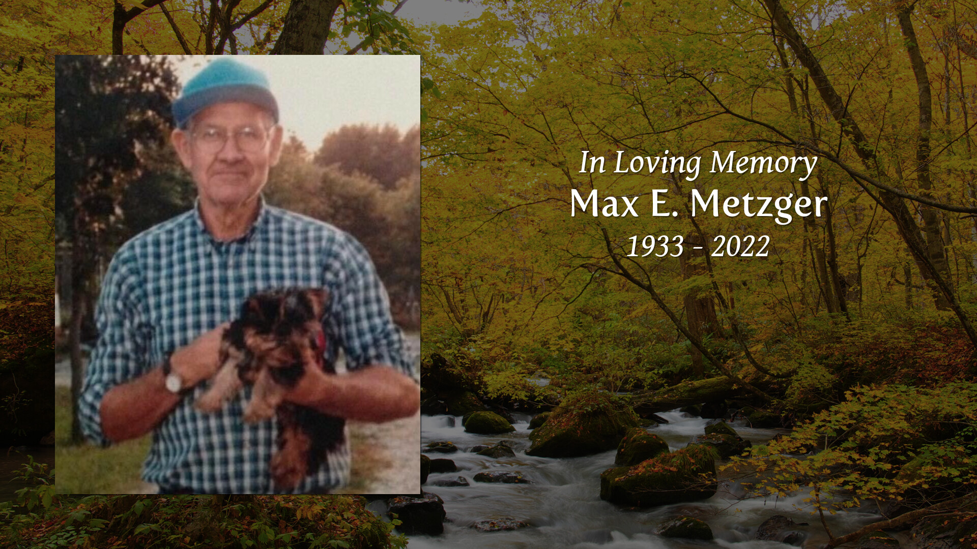 Max E. Metzger - Tribute Video