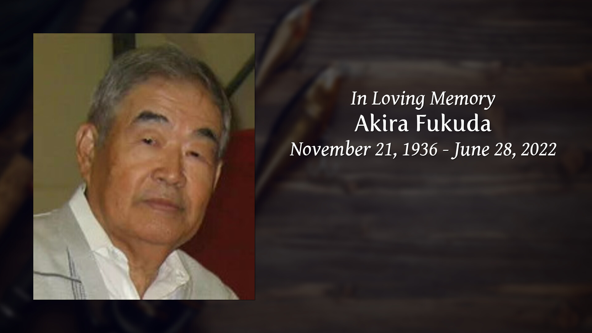 Akira Fukuda - Tribute Video