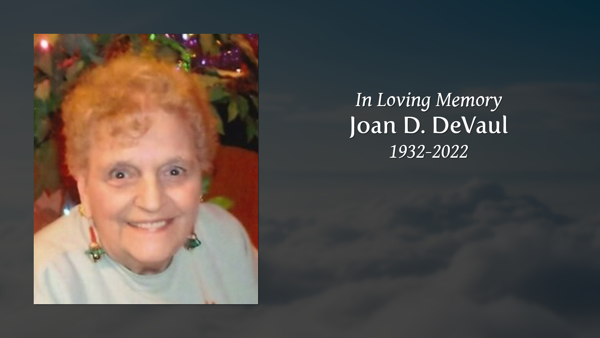 Joan D. DeVaul - Tribute Video