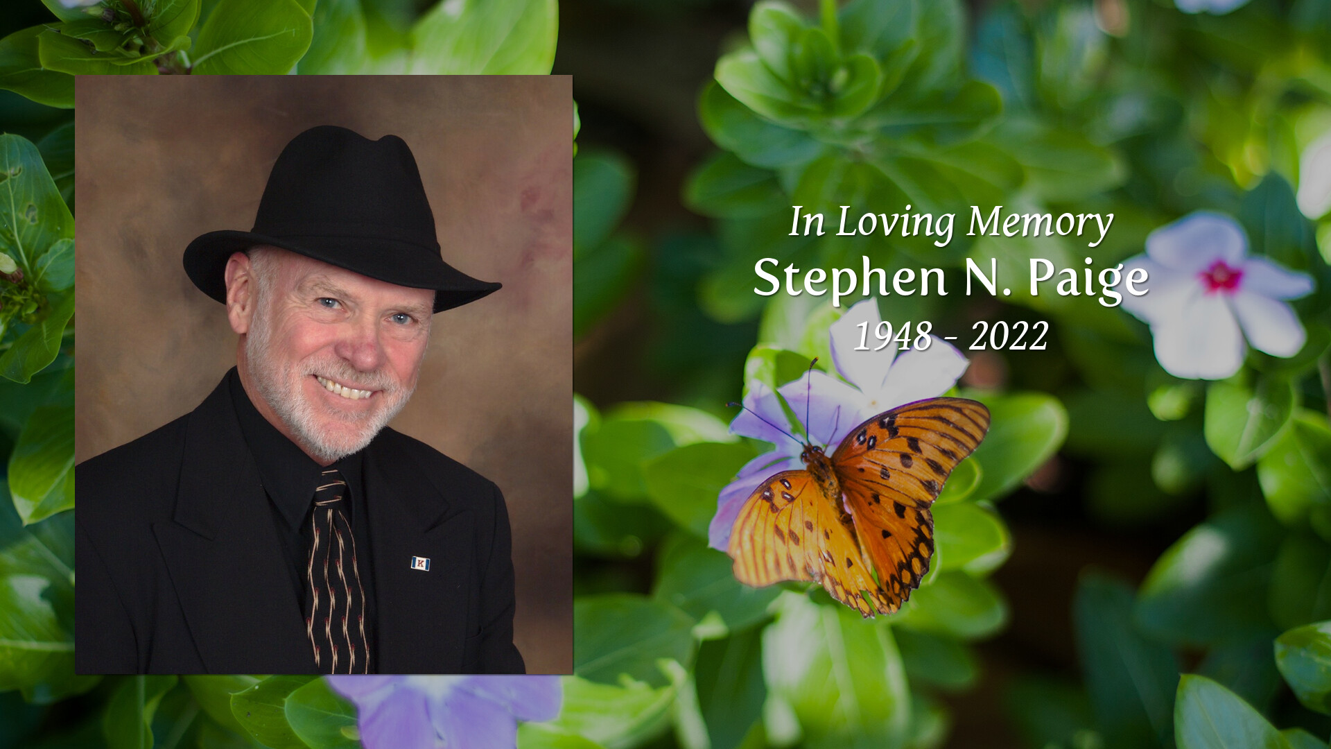 Stephen N. Paige - Tribute Video