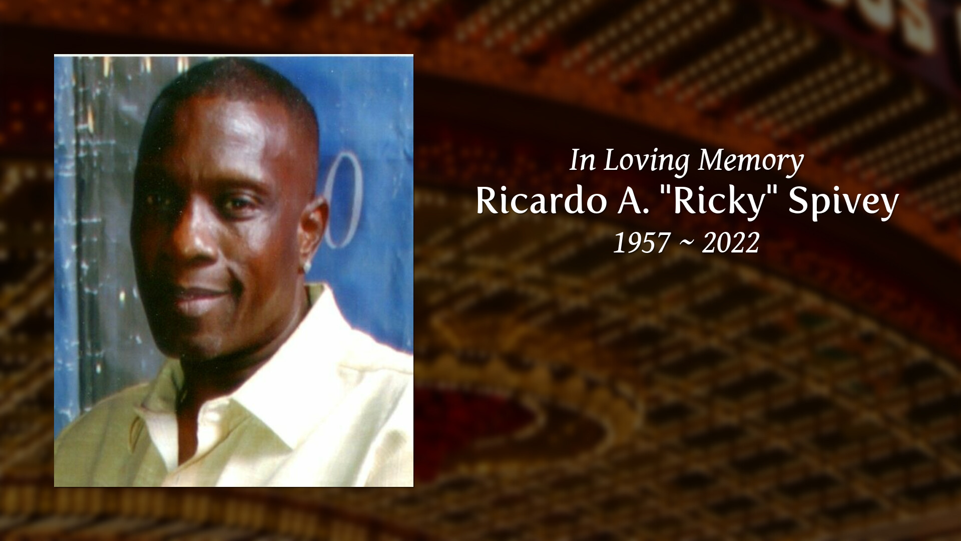 Ricardo A. "Ricky" Spivey - Tribute Video