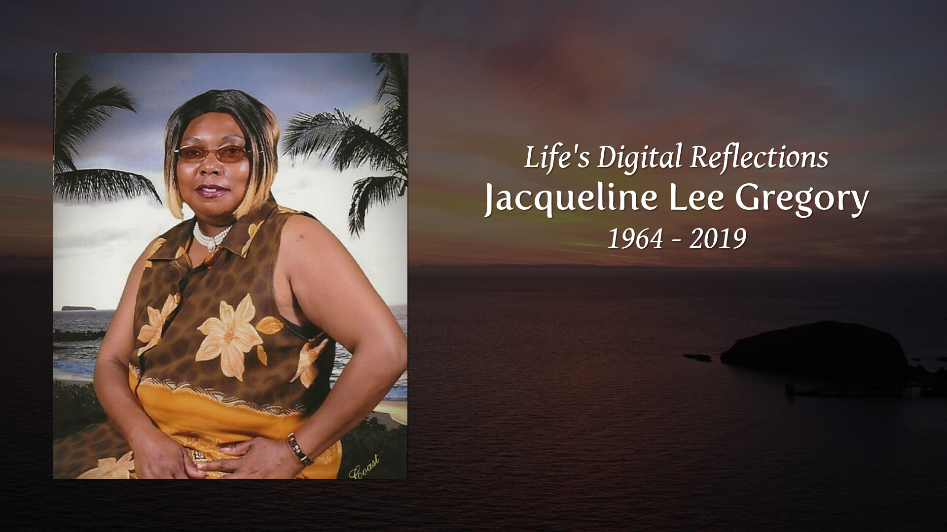 Jacqueline Lee Gregory - Tribute Video