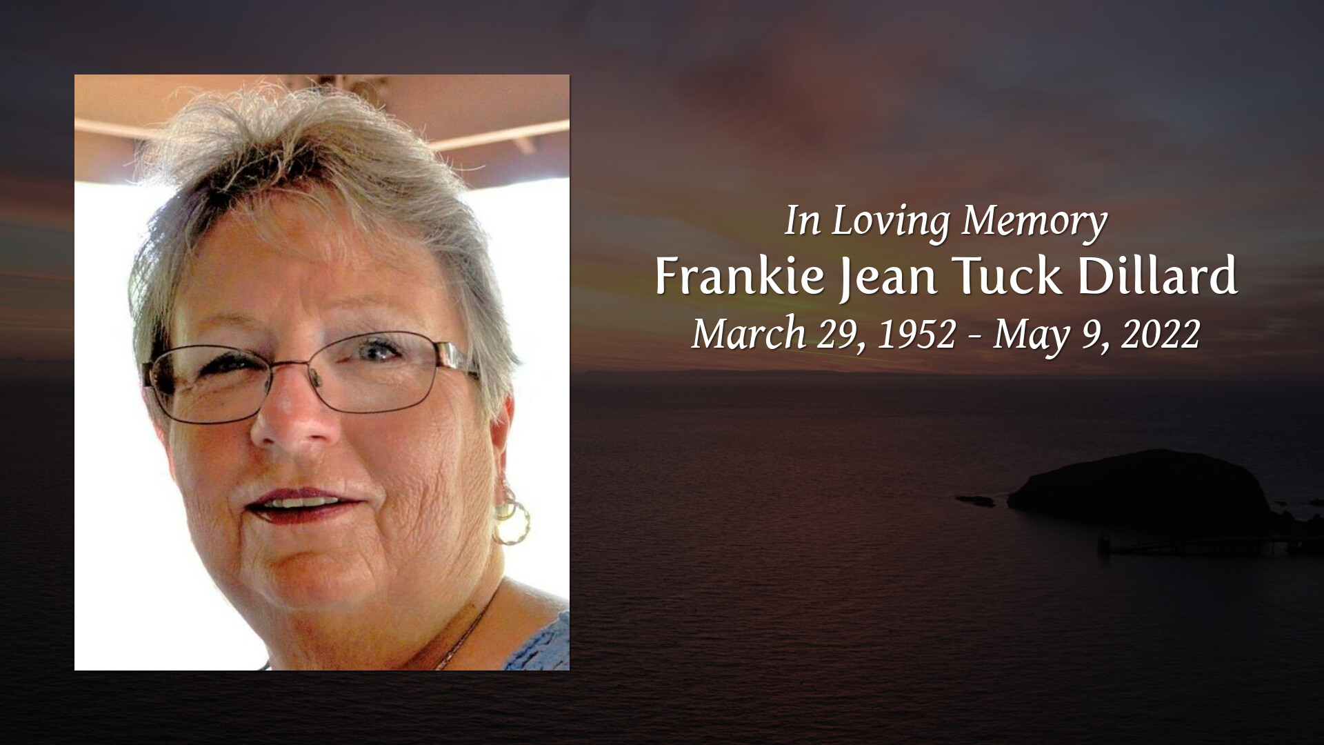 Frankie Jean Tuck Dillard - Tribute Video