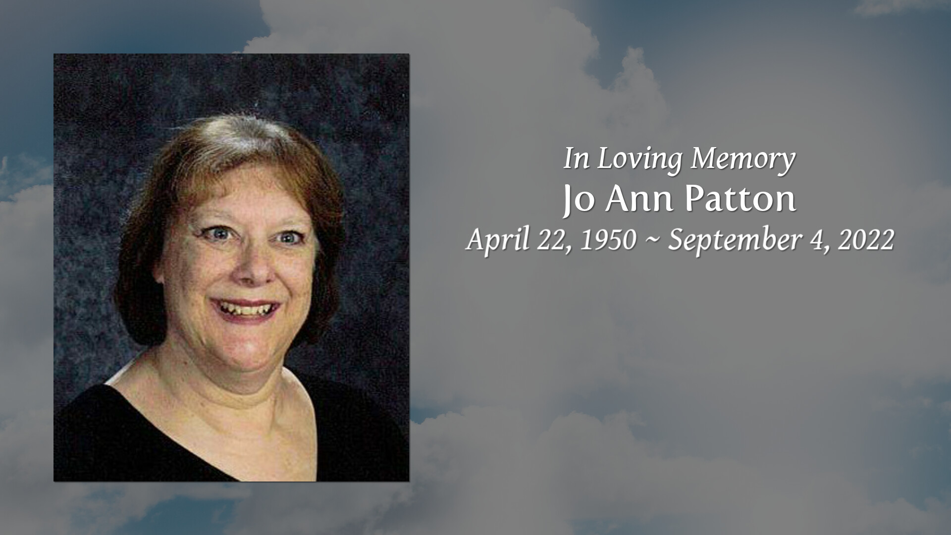 Jo Ann Patton - Tribute Video