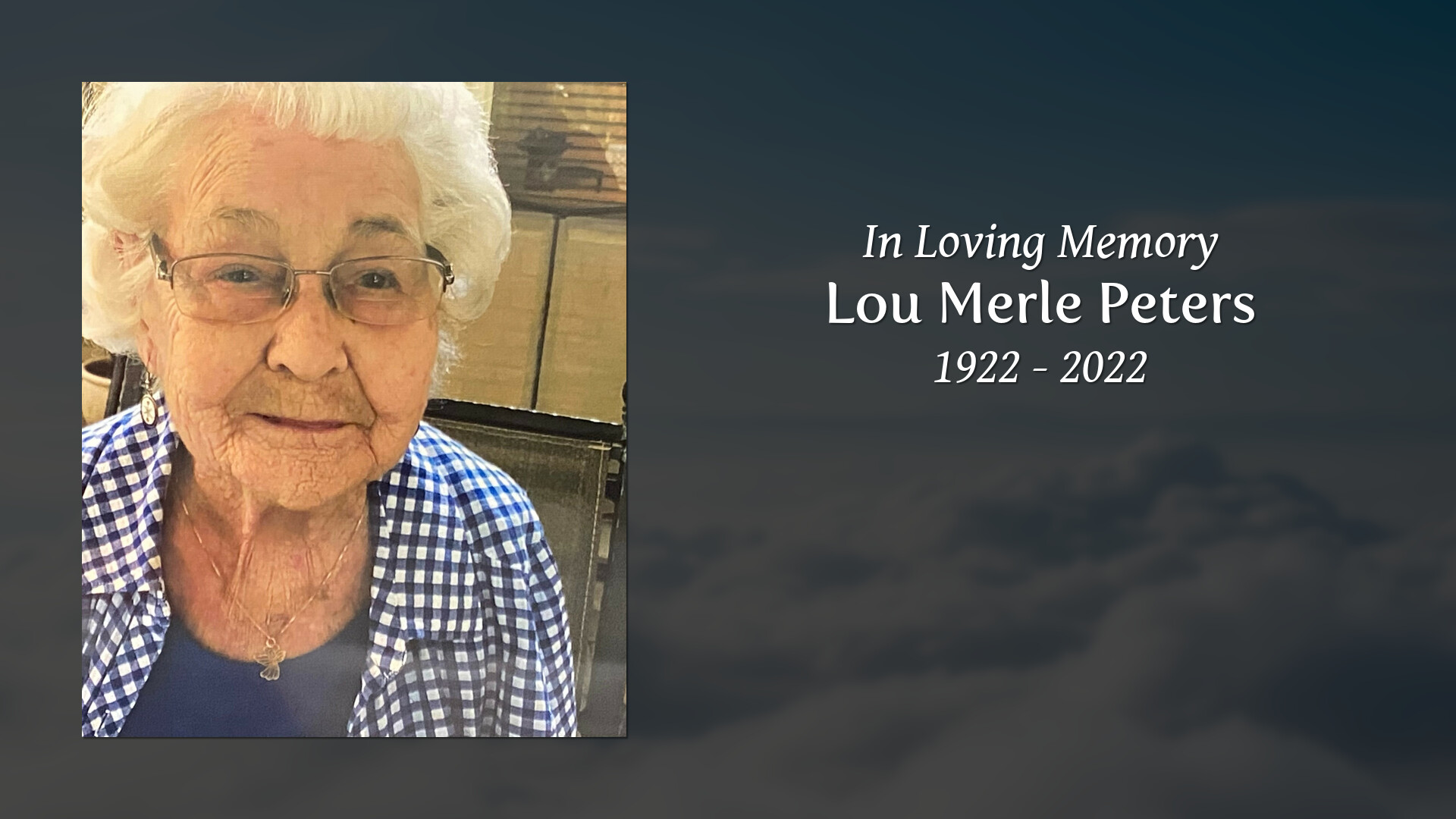 Lou Merle Peters - Tribute Video