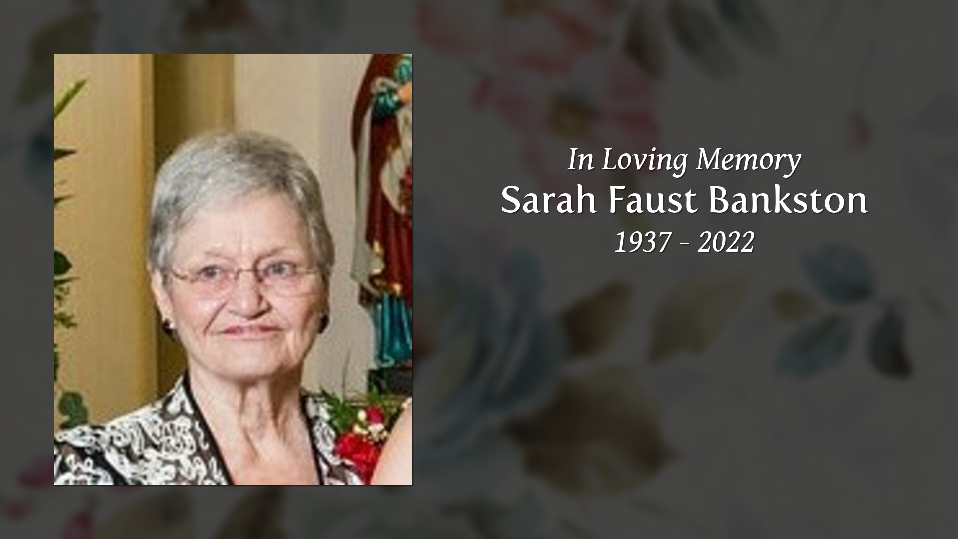 Sarah Faust Bankston - Tribute Video