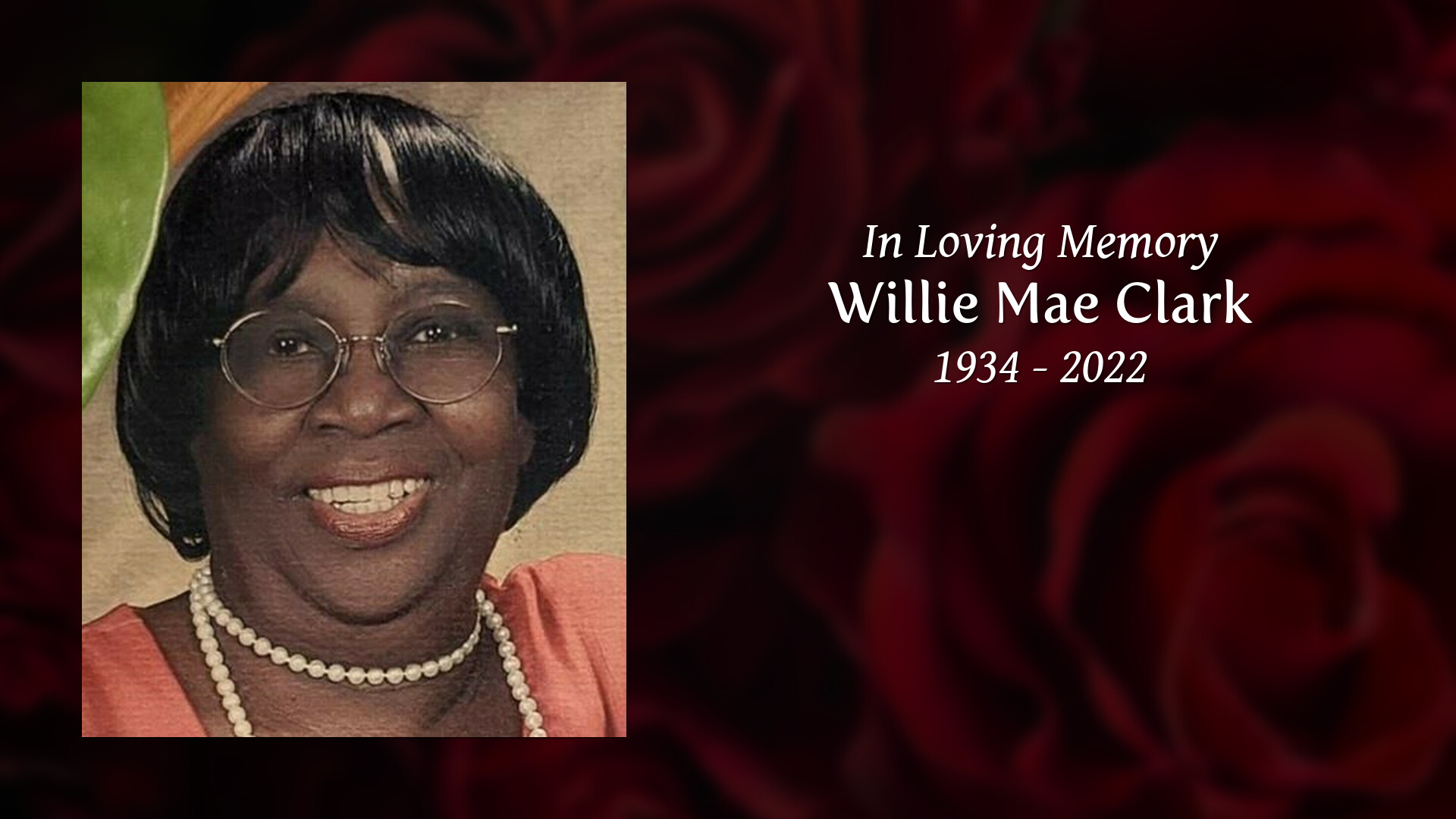 Willie Mae Clark - Tribute Video